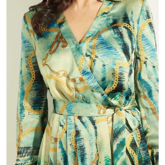 Marciano by Guess | Dresses | Nwt Marciano By Guess Blue Chain Reaction ...